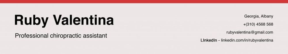 Chiropractic Assistant Resume Example (+Writing Guide)