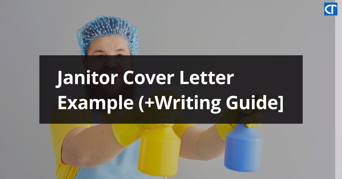 Janitor Cover Letter Example (How to Write Tips) | Cresuma