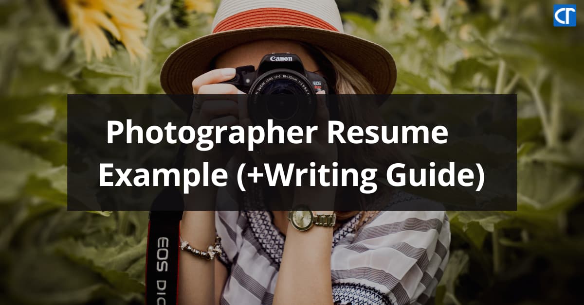 Photographer Resume Example (+Writing Guide) | Cresuma
