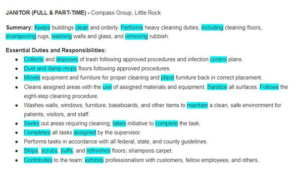 Janitor Resume Example [Complete Writing Guide] | Cresuma